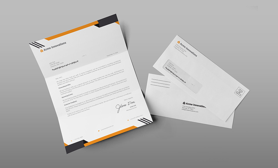 Custom Letter Printing | Personalized Direct Mail